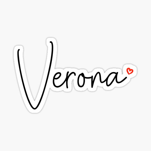 "Verona" Sticker by MerchSuperb | Redbubble