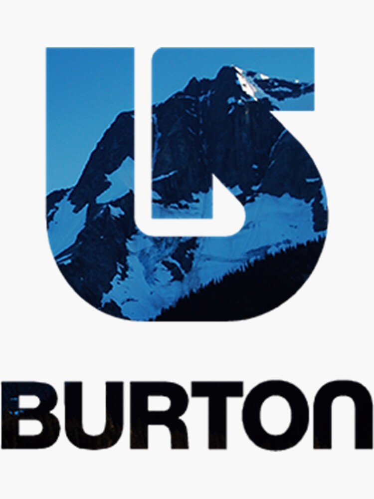 "Burton Snowboards Blue Sticker" Sticker by daisydaven | Redbubble