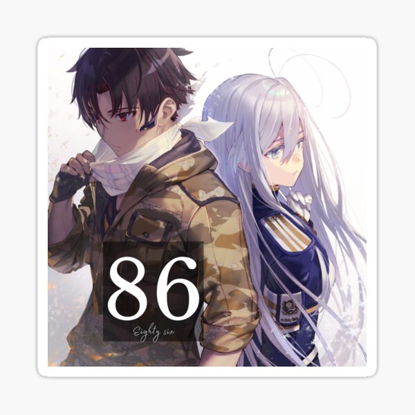 "86 eighty six anime" Sticker for Sale by Starshoponline | Redbubble