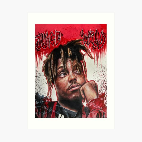 "JUICE WRLD poster art " Art Print for Sale by christabear | Redbubble
