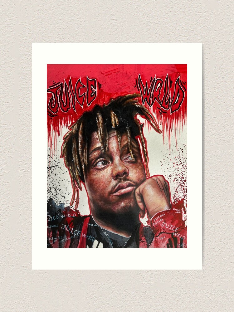 "JUICE WRLD poster art " Art Print for Sale by christabear | Redbubble