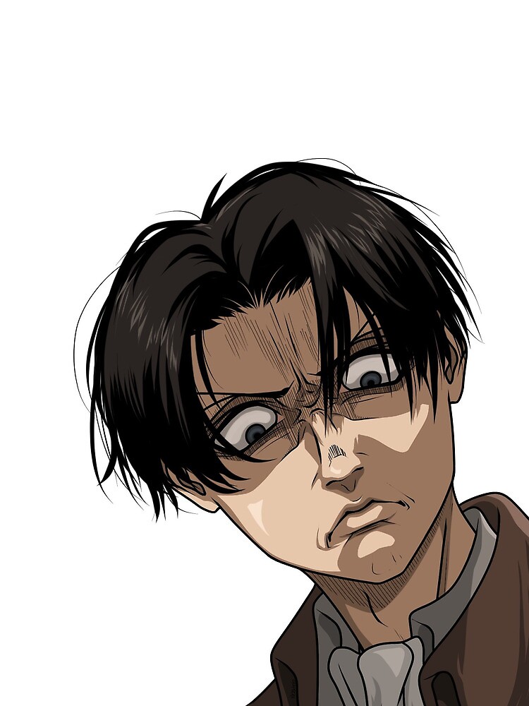"Levi angry, Yelena meme, Attack on Titan" Art Print by Pocket-Nerd ...