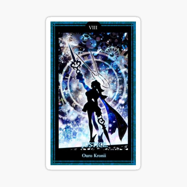 "VIII - Justice || Ouro Kronii" Sticker for Sale by AszaAri | Redbubble