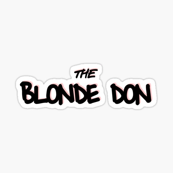 "the Blonde Don sticker - Machine Gun Kelly" Sticker for Sale by ...