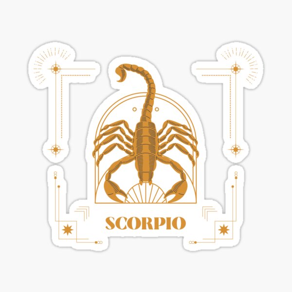 "Scorpio" Sticker for Sale by ART-Homes | Redbubble