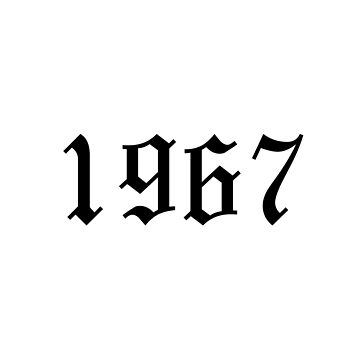 "1967 Old English" Poster for Sale by MSA-42 | Redbubble