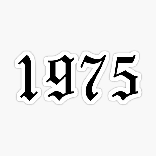 "1975 Old English" Sticker for Sale by MSA-42 | Redbubble