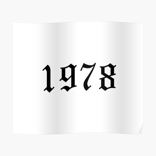 "1978 Old English" Poster for Sale by MSA-42 | Redbubble