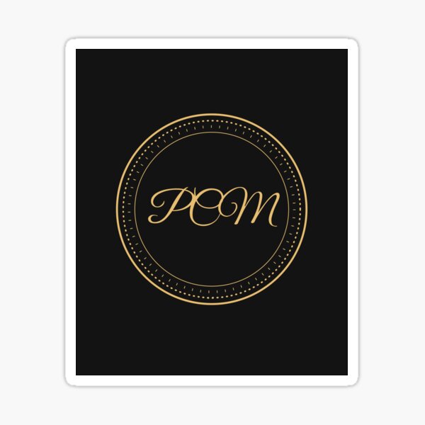 "PCM" Sticker for Sale by paulacocut | Redbubble