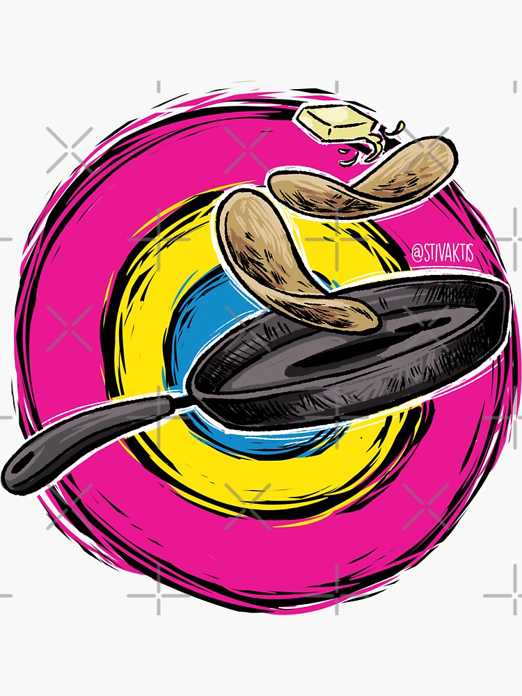 "Pan Pun" Sticker by optimisteve | Redbubble