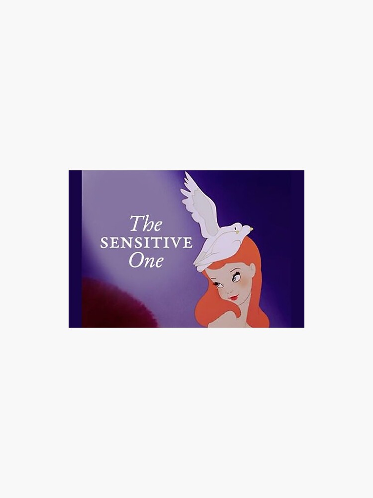 "the sensitive one" Sticker for Sale by champagnefawn | Redbubble