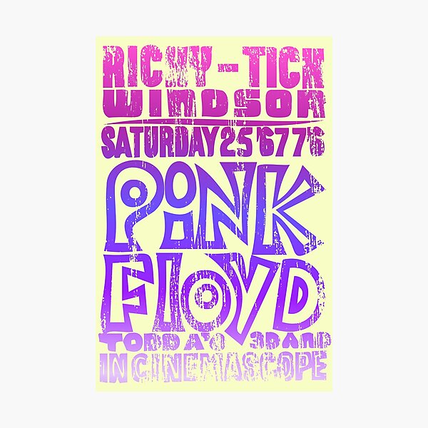 "Pink Floyd at the Ricky Tick Windsor 1967" Photographic Print by Lick ...