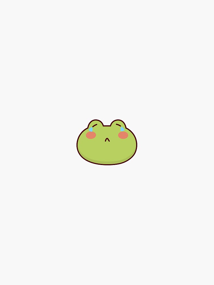 "Sad frog" Sticker for Sale by frischfrosch | Redbubble