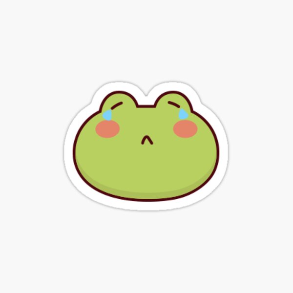 "Sad frog" Sticker for Sale by frischfrosch | Redbubble