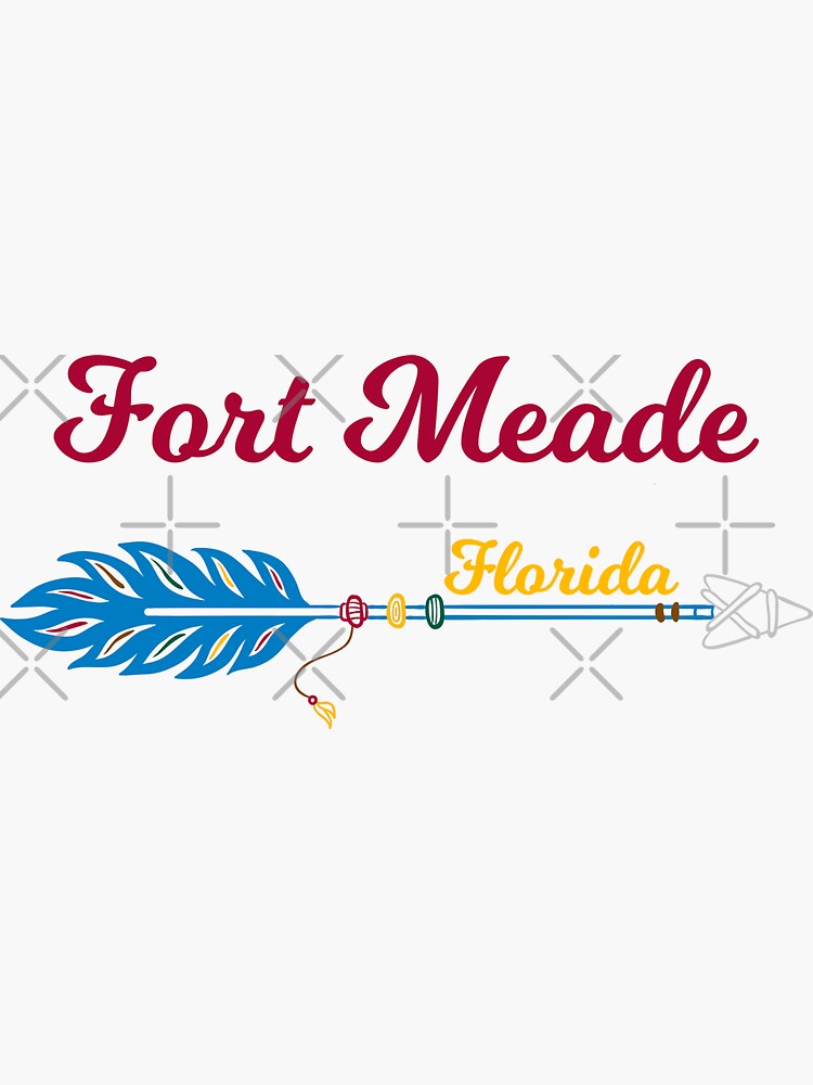 "Fort Meade Florida Featuring Arrow with Feather" Sticker for Sale by ...