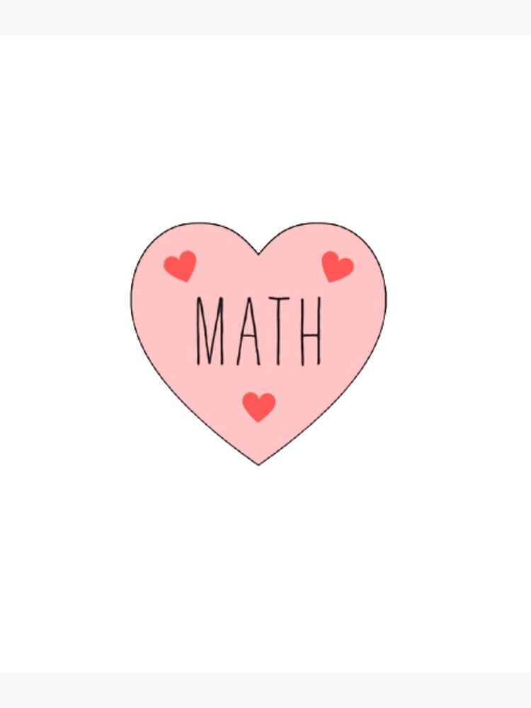 " I Love Math Heart Classic" Poster for Sale by AloudiDesign | Redbubble