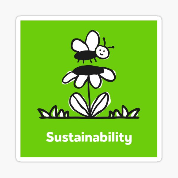 "Sustainability" Sticker by pixelplaza | Redbubble