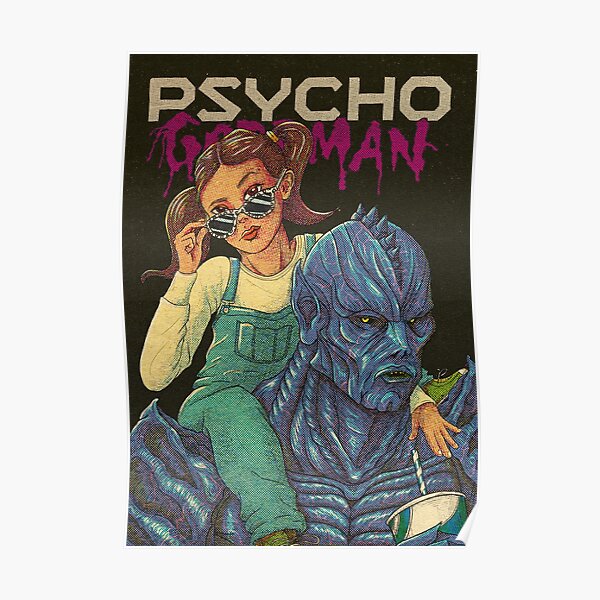 Poster « Psycho Goreman & Mimi | Illustration de bande dessinée en demi ...