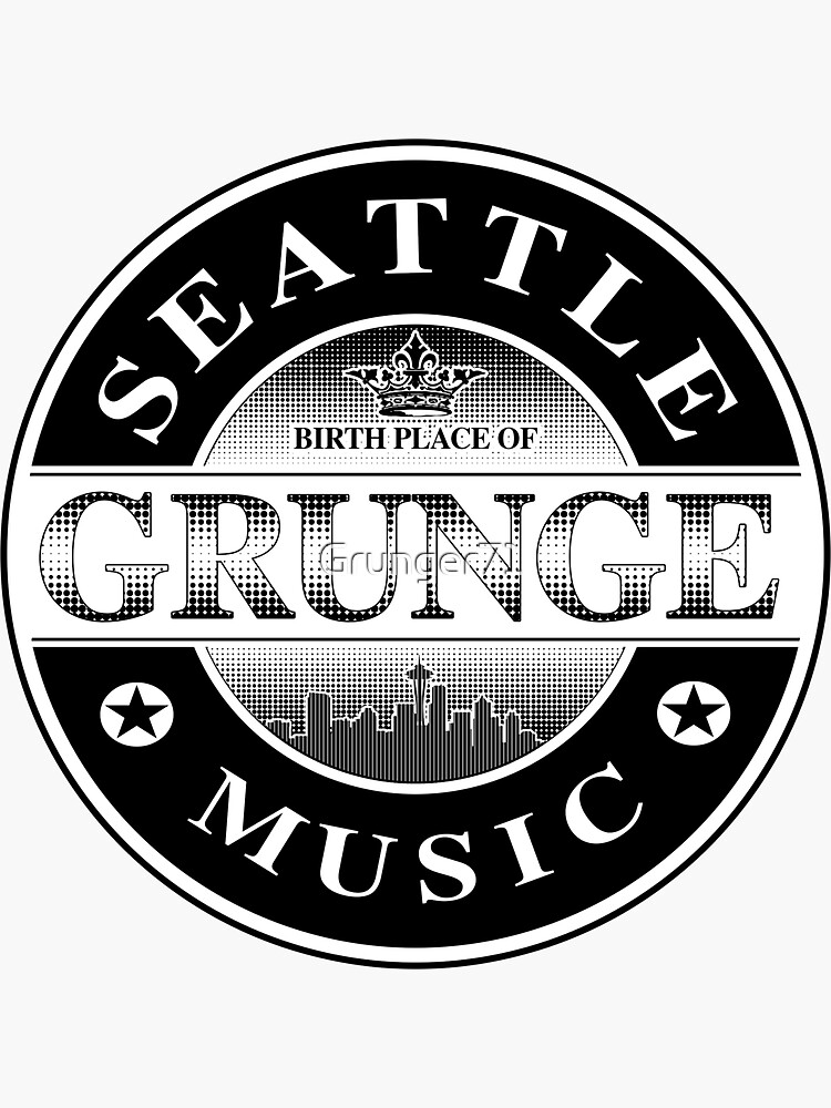 "Seattle Grunge" Sticker by Grunger71 | Redbubble