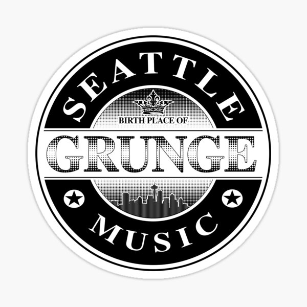 "Seattle Grunge" Sticker by Grunger71 | Redbubble