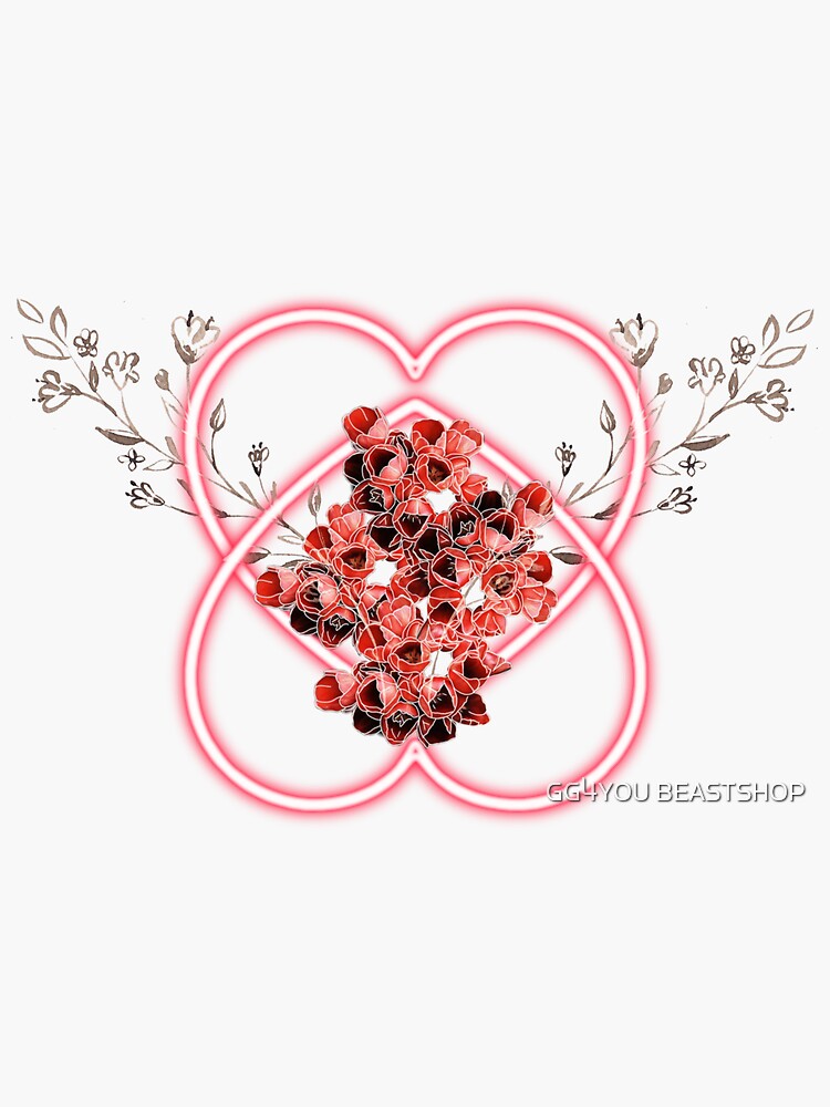 "Two Hearts " Sticker by Gregur | Redbubble