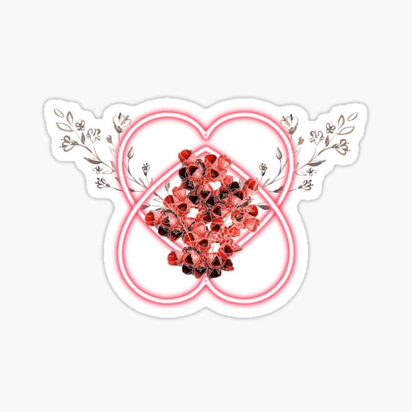 "Two Hearts " Sticker by Gregur | Redbubble