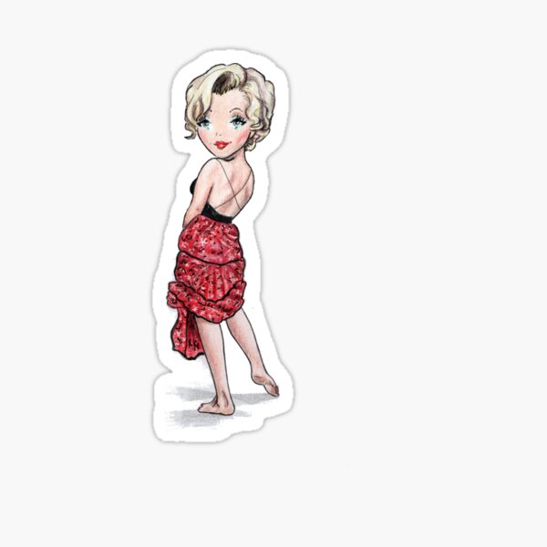 "Blond girl" Sticker for Sale by KateMakStudio | Redbubble