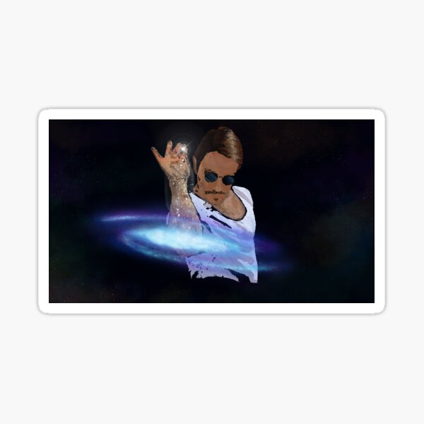 "Cosmic Salt Bae" Sticker for Sale by architeuthidae | Redbubble