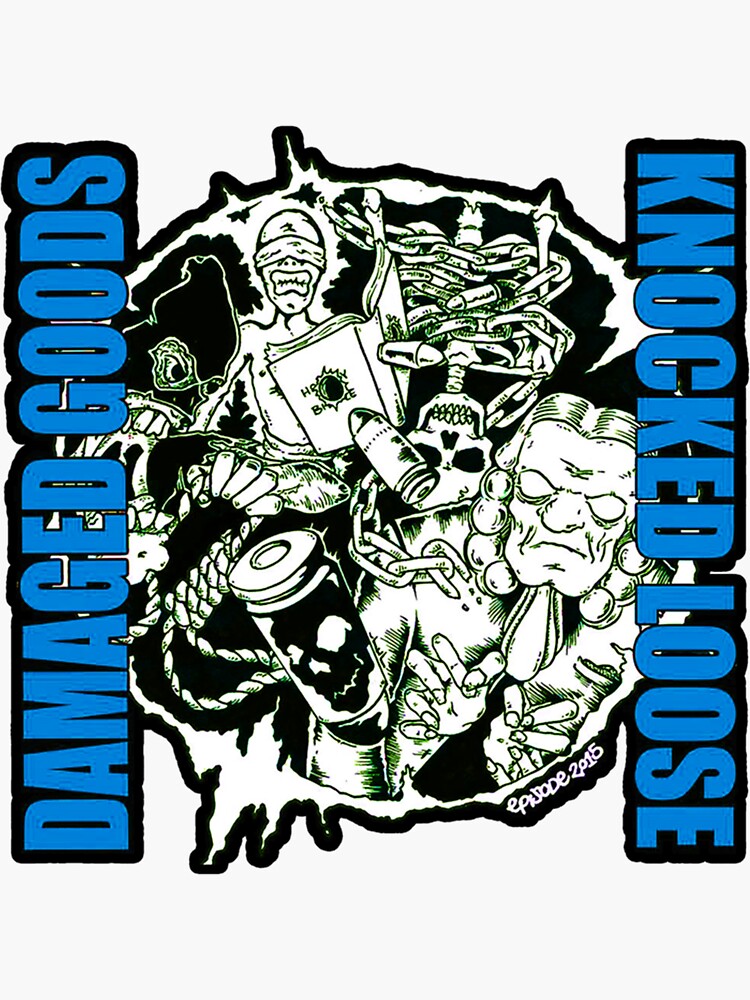"knocked loose " Sticker for Sale by Diegoedwards | Redbubble