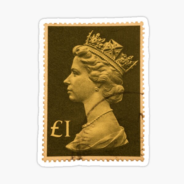"Pound Stamp " Sticker for Sale by Rob Hawkins | Redbubble