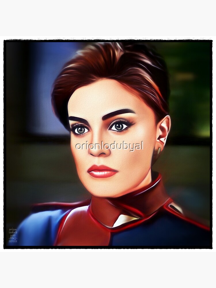 "Babylon 5 Commander Lochley" Sticker by orionlodubyal | Redbubble