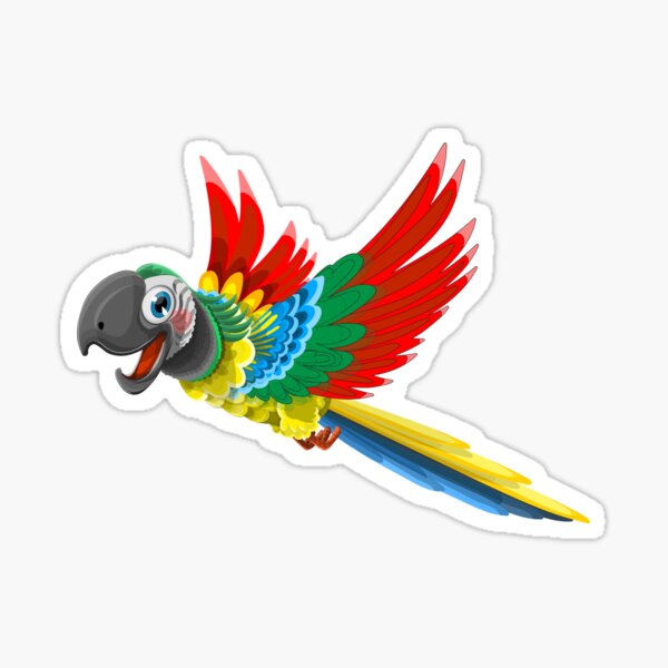 "Parrot" Sticker by JClock | Redbubble