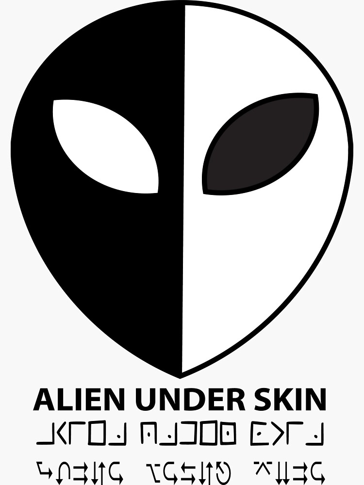 "alien under skin" Sticker for Sale by alienunderskin | Redbubble
