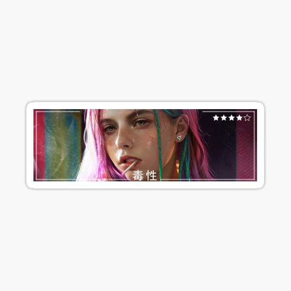 "Punk Girl Car Slap Sticker" Sticker by zero260 | Redbubble