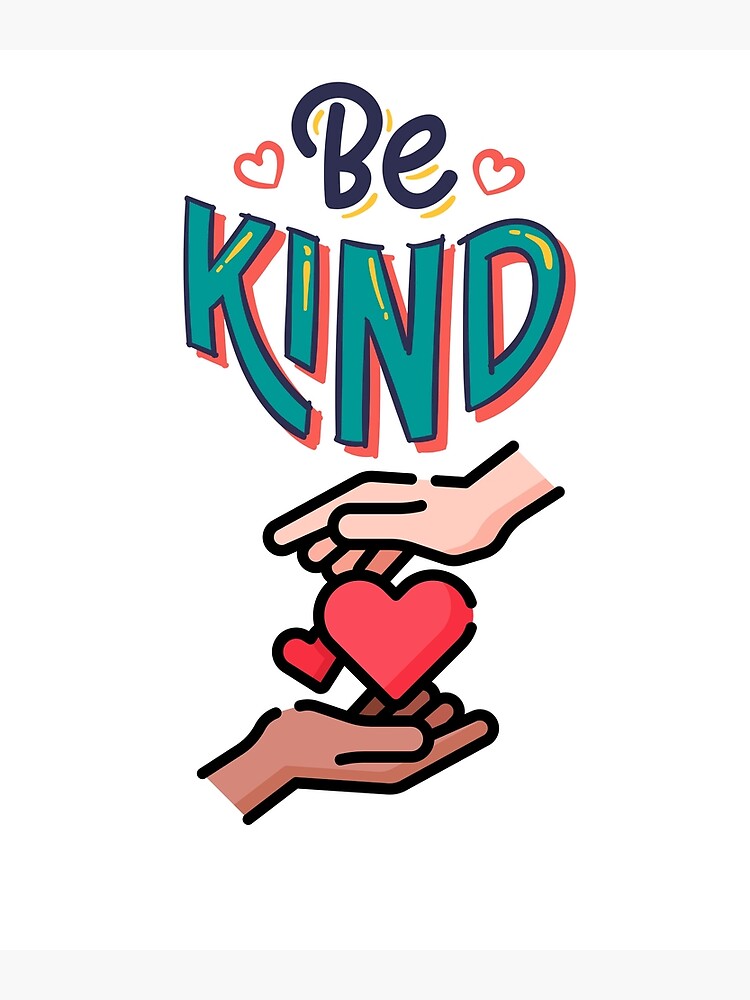 "Be Kind ASL American Sign Language Cute Kindness" Poster for Sale by ...