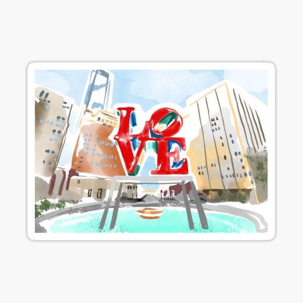 "LOVE Statue" Sticker for Sale by lravitch21 | Redbubble