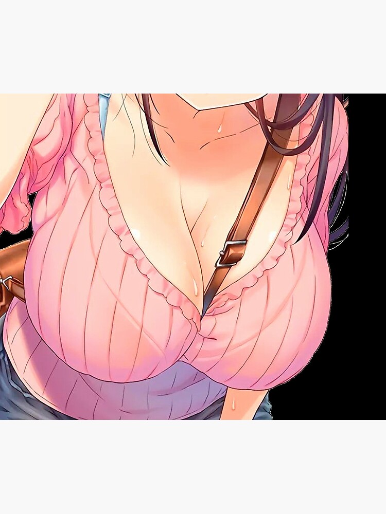 "Oppai girl huge cleavage" Mouse Pad for Sale by Lewdities | Redbubble