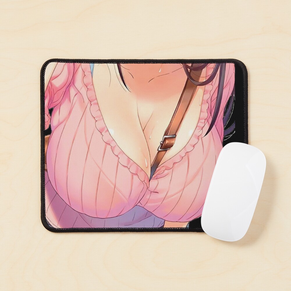 "Oppai girl huge cleavage" Mouse Pad for Sale by Lewdities | Redbubble