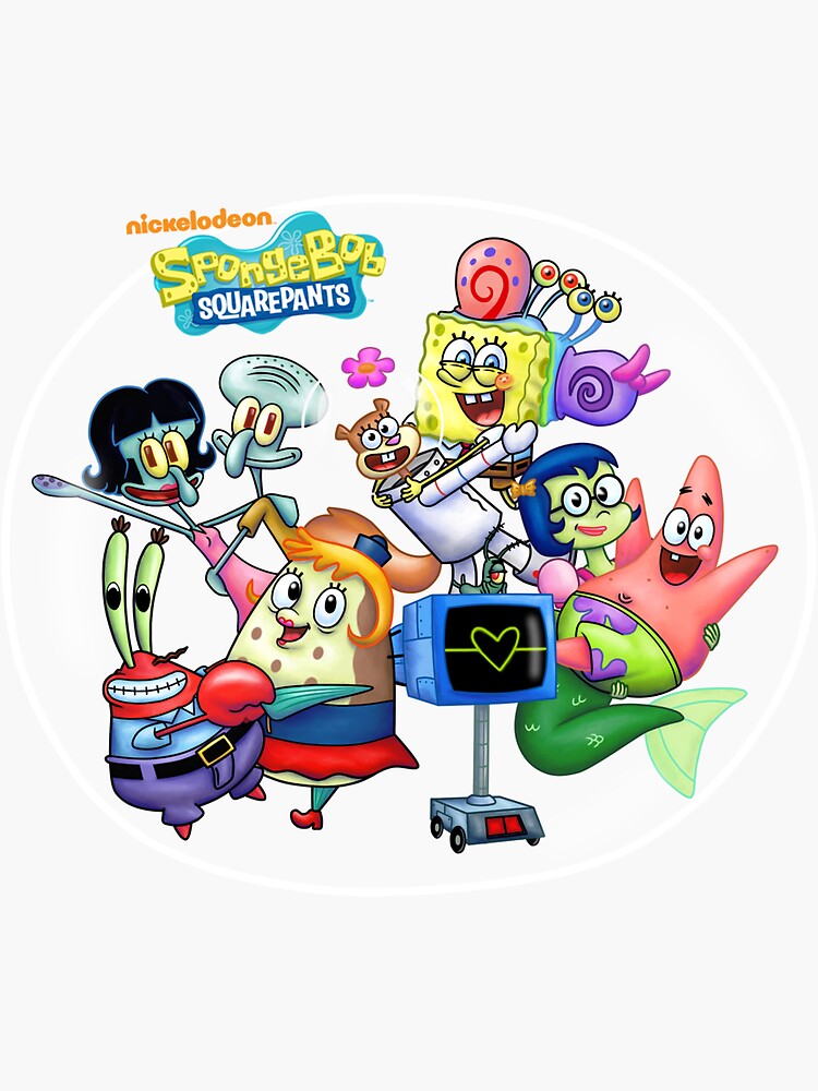"Spongebob Squarepants Crew" Sticker by unidesign16 | Redbubble