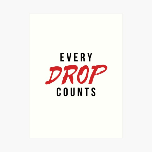 "Every DROP Counts, Blood donation, World Blood Donor" Art Print by ...
