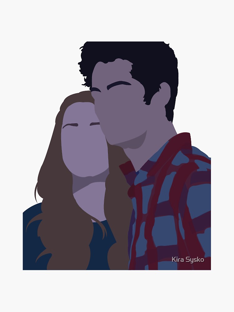 "Stiles and Lydia" Sticker for Sale by Kikikira | Redbubble