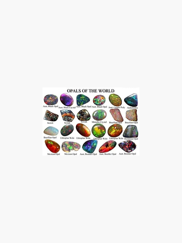 "Opals of the World " Sticker for Sale by Singerevita | Redbubble