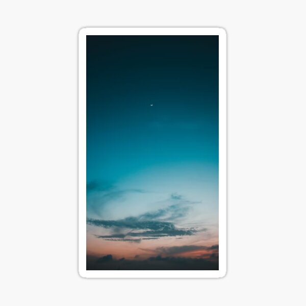 "dark blue sky" Sticker for Sale by annaferarts | Redbubble