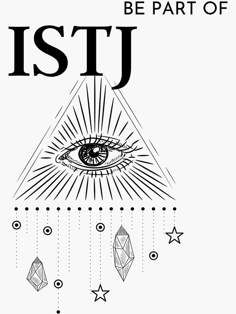 "Black MBTI ISTJ love" Sticker by Rafah0930 | Redbubble