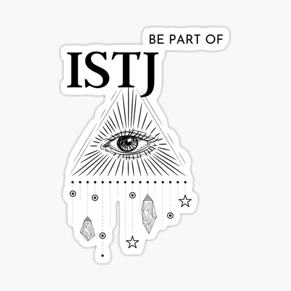 "Black MBTI ISTJ love" Sticker by Rafah0930 | Redbubble