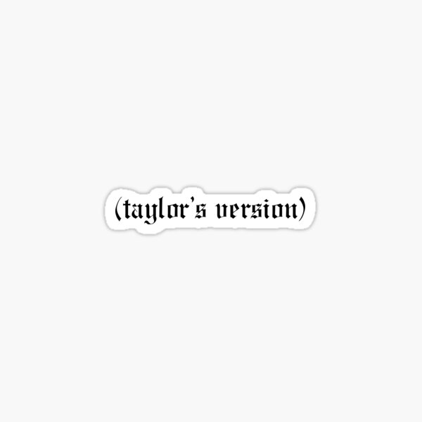 "taylor's version reputation font" Sticker for Sale by bandagan | Redbubble