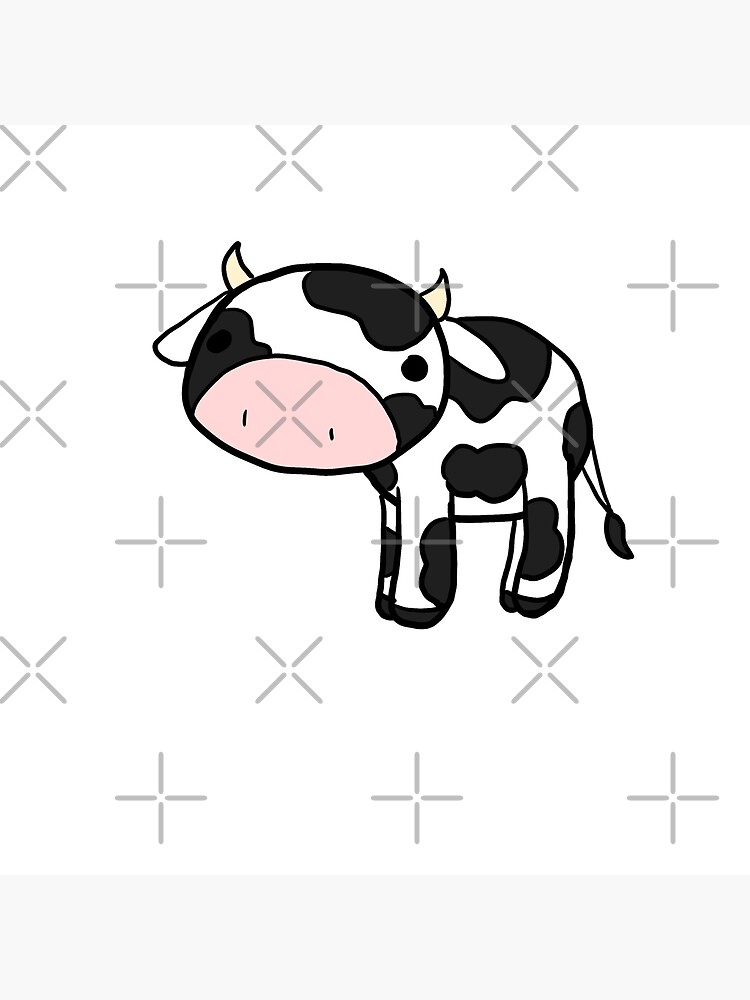 "A happy lil moo cow" Poster for Sale by Chaotic-Crochet | Redbubble