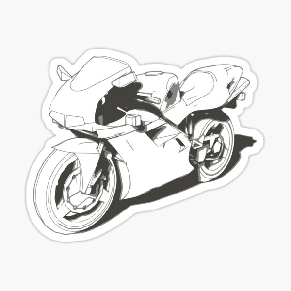 " Ducati Vintage Motorcycle 916 brap braap" Sticker for Sale by ...