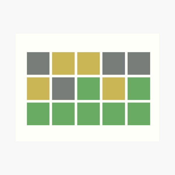 "Wordle Puzzle Game" Art Print by murialbezanson | Redbubble