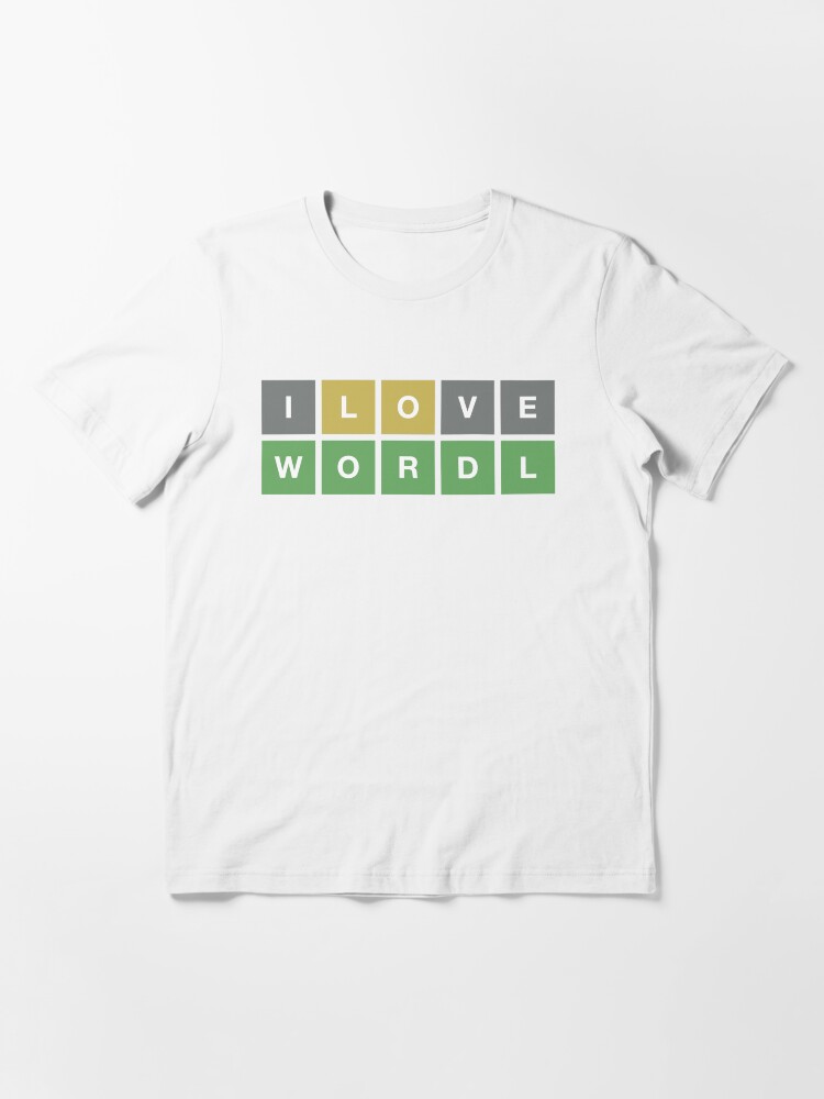 "I Love Wordle" T-shirt for Sale by murialbezanson | Redbubble | wordle ...